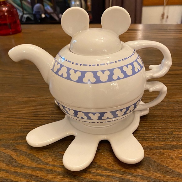 Disney | Dining | 4 Piece Disney Mickey Mouse Teacup Set | Poshmark